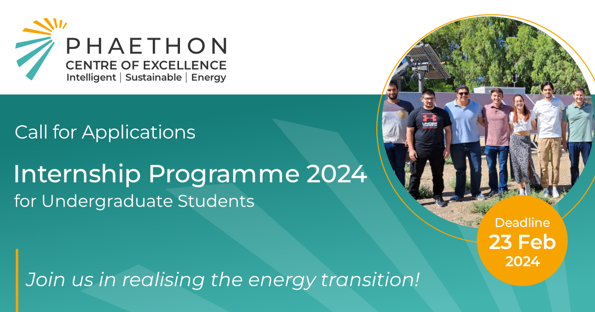 Internship Programme 2024 - Phaethon CoE